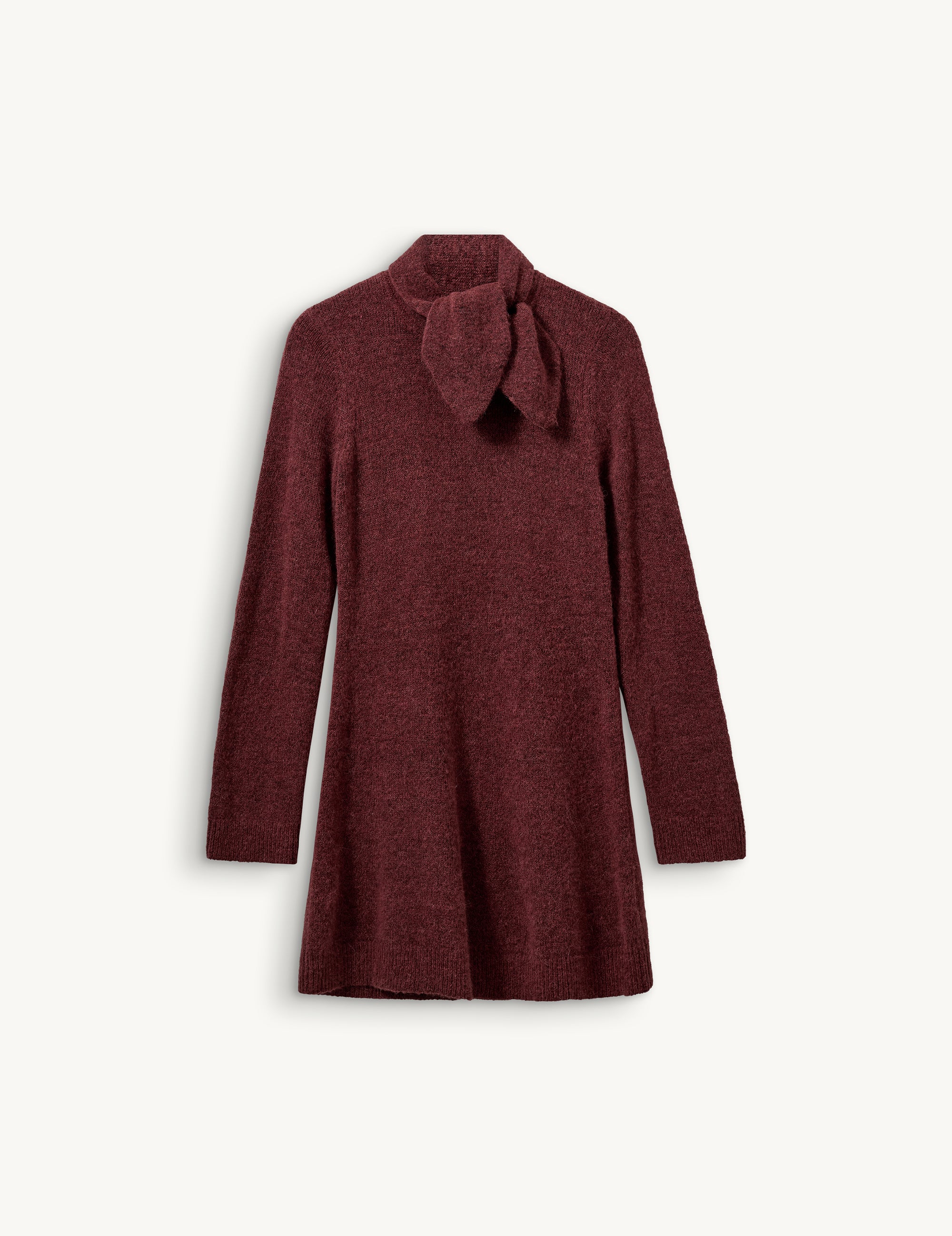 Verona Scarf Dress Burgundy